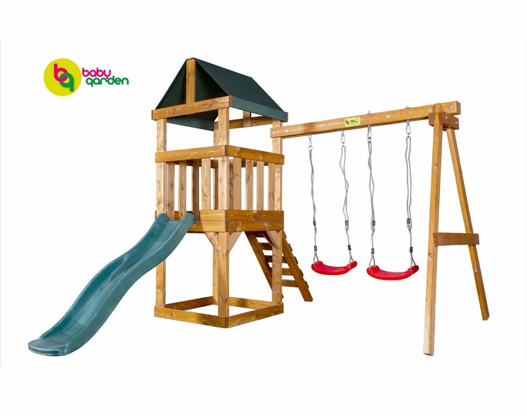 Уличный игровой комплекс с горкой Babygarden Play 1 - цена 33500 руб.